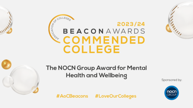 IEG Recognised in the AoC Beacon Awards for exemplary Mental Health and ...